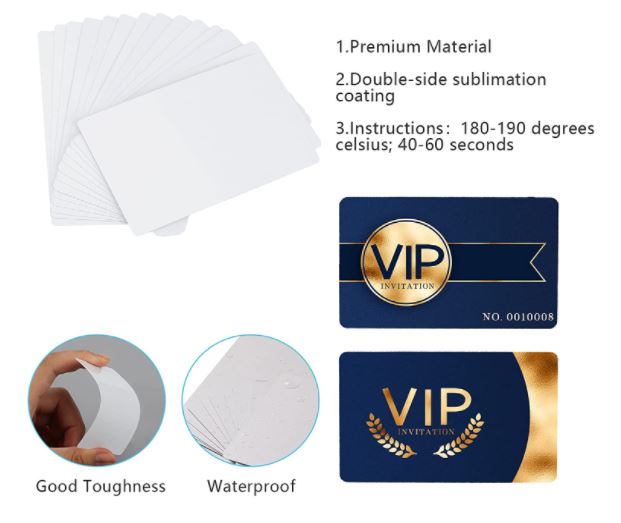 Sublimation Metal Business Cards